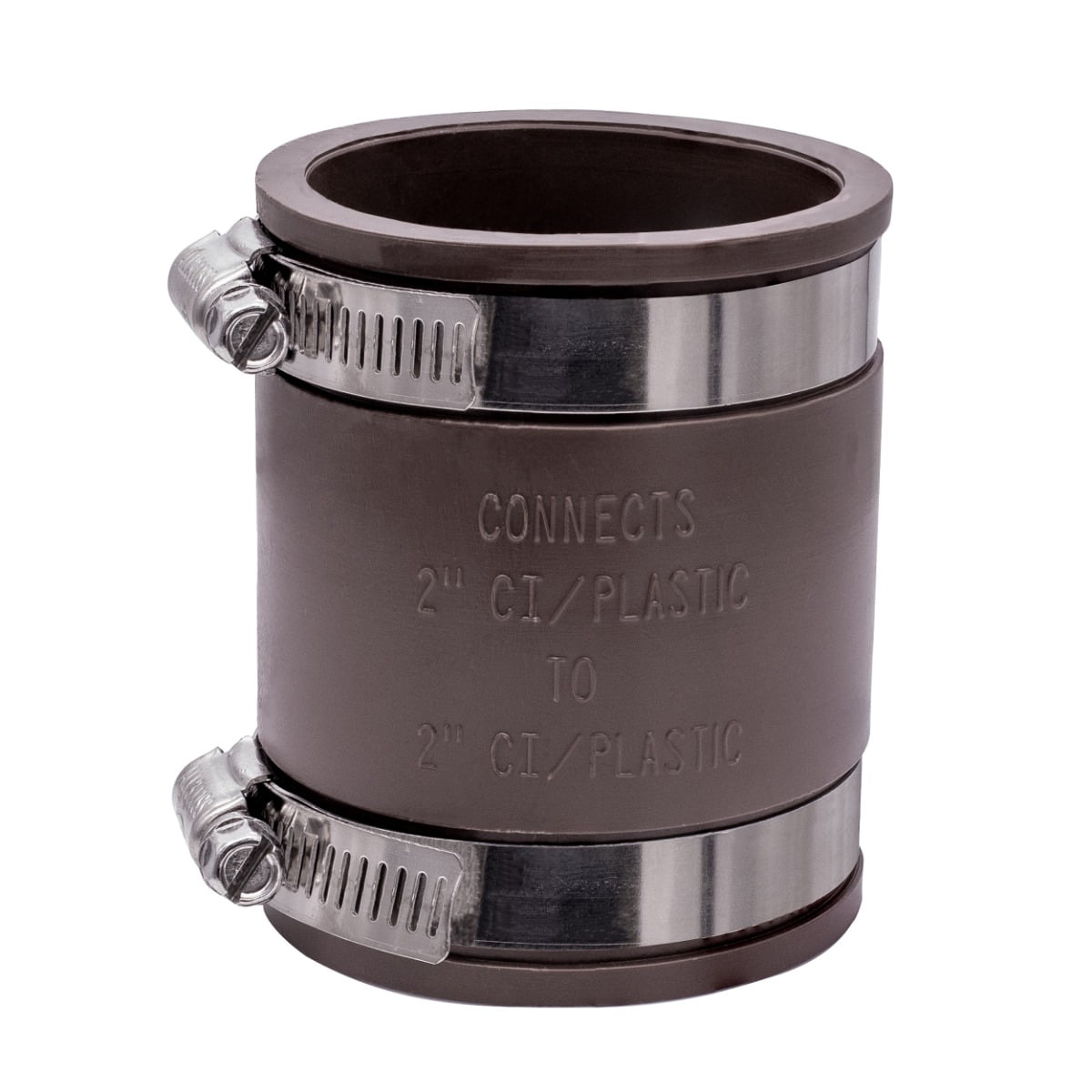 Fernco 1056-22 2" Flexible PVC Pipe Coupling for Cast Iron and Plastic ...