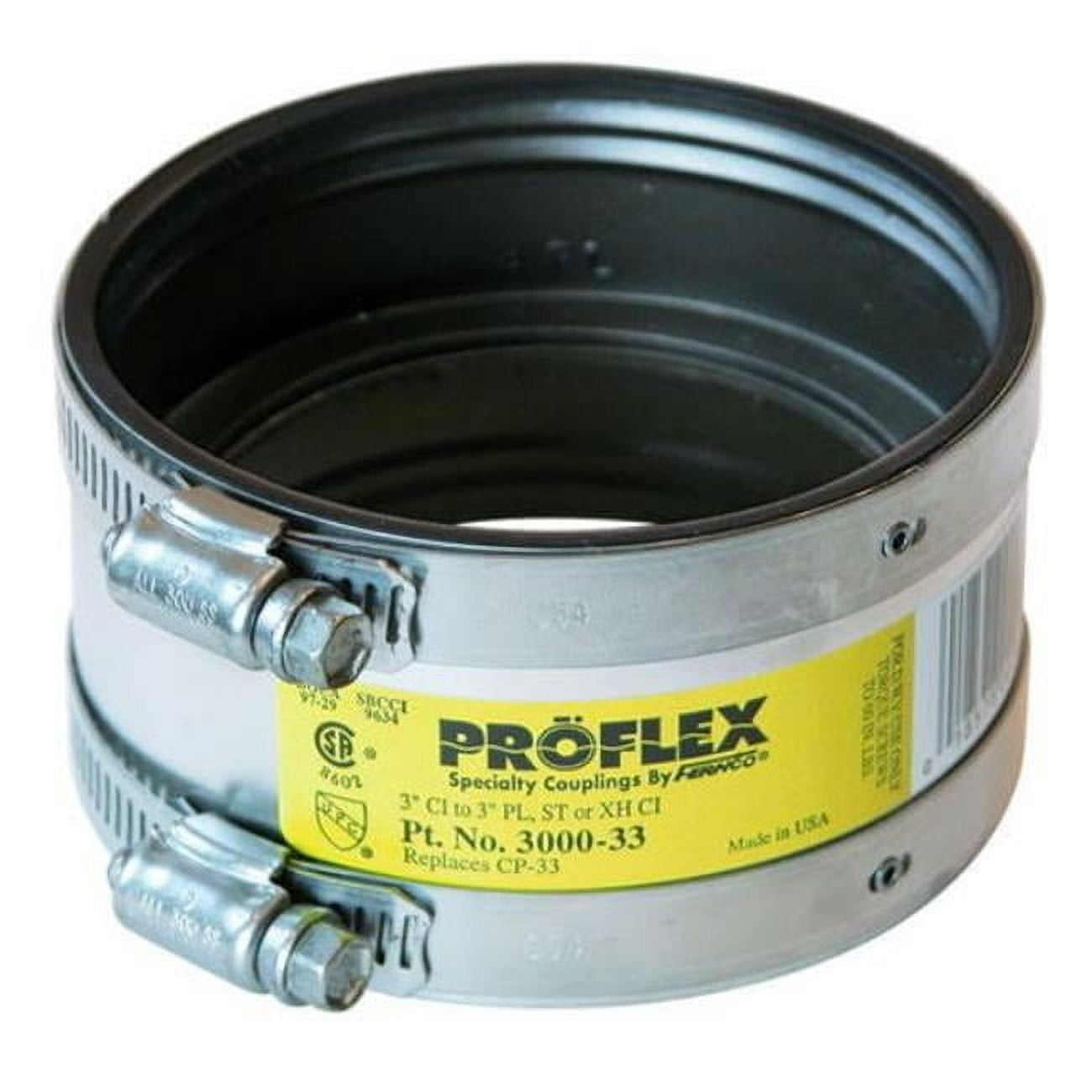 Fernco 3000-33 Coupling Shield 3" x 3" - Walmart.com
