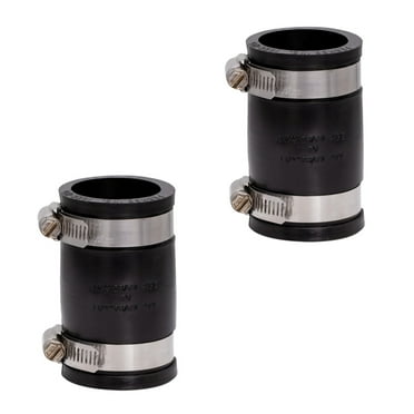 Fernco Schedule 40 4 in. Hub x 2 in. Dia. Hub PVC Flexible Coupling ...