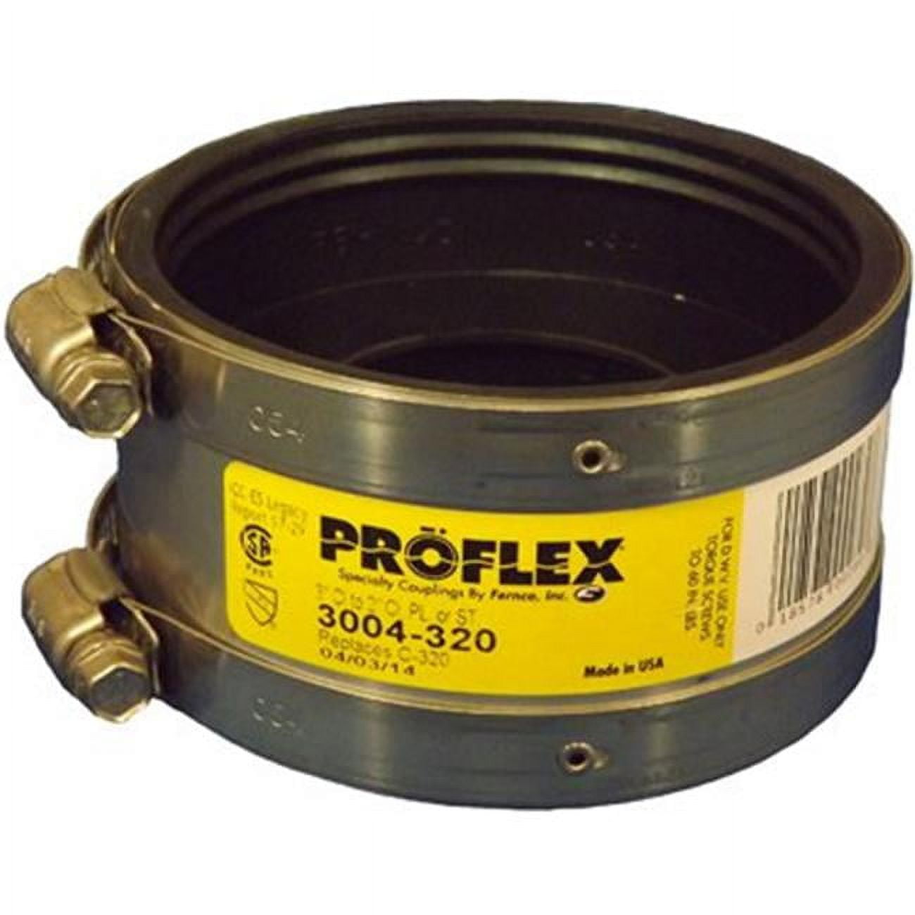 Fernco 3004-320 3 x 2 in. Proflex Steel Shielded Coupling - Walmart.com