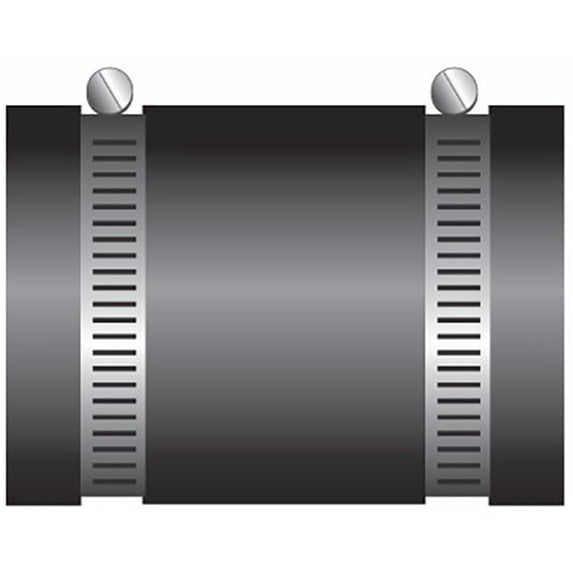 Fernco 1002-66RC 6 in. PVC & Cast Iron Clay Straight Flex Coupling ...