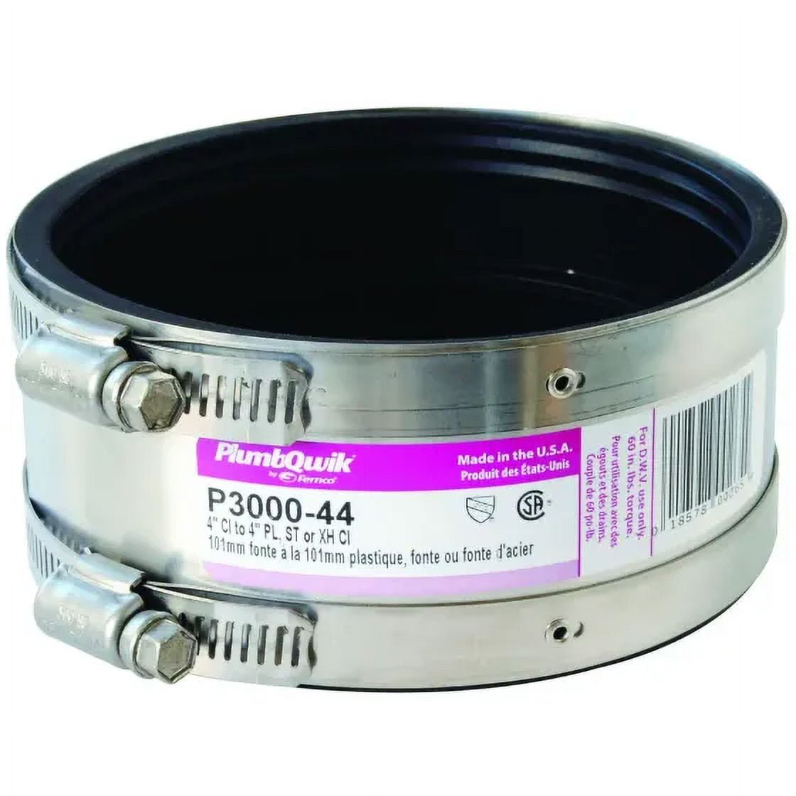 Fernco P3000-44 4 Inch Coupling, Each - Walmart.com