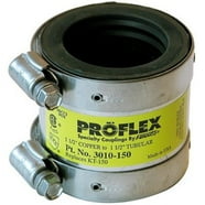 Fernco P1059-22 2-Inch by 2-Inch Rubber Flexible Coupling Repair Fitting - Walmart.com