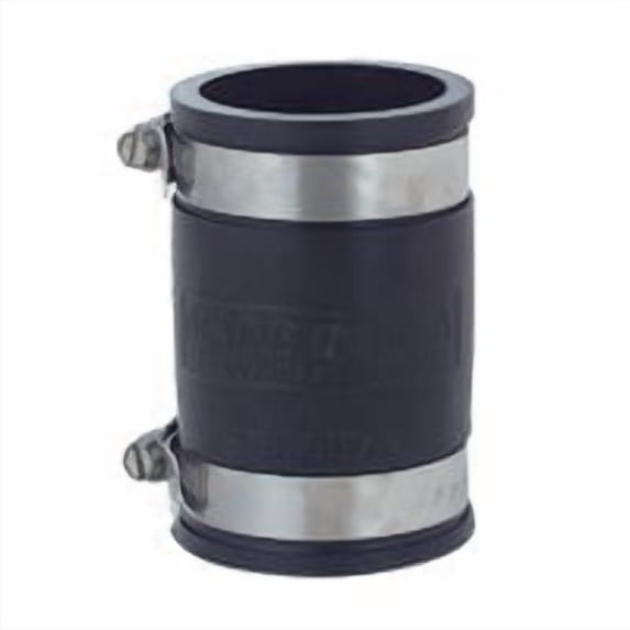 Fernco Schedule 40 1-1/2 in. Hub each X 1-1/2 in. D Hub PVC Flexible ...