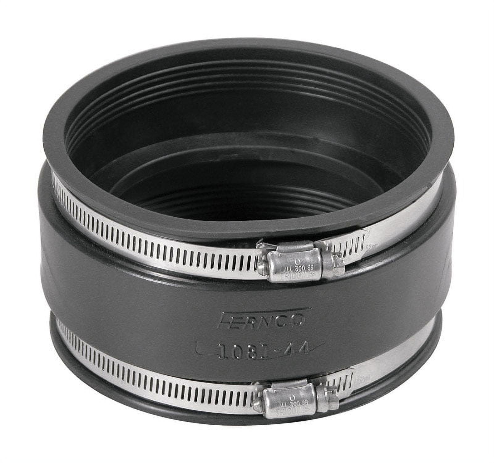 Fernco Schedule 40 4 in. Hub x 4 in. Dia. PVC Flexible Coupling ...