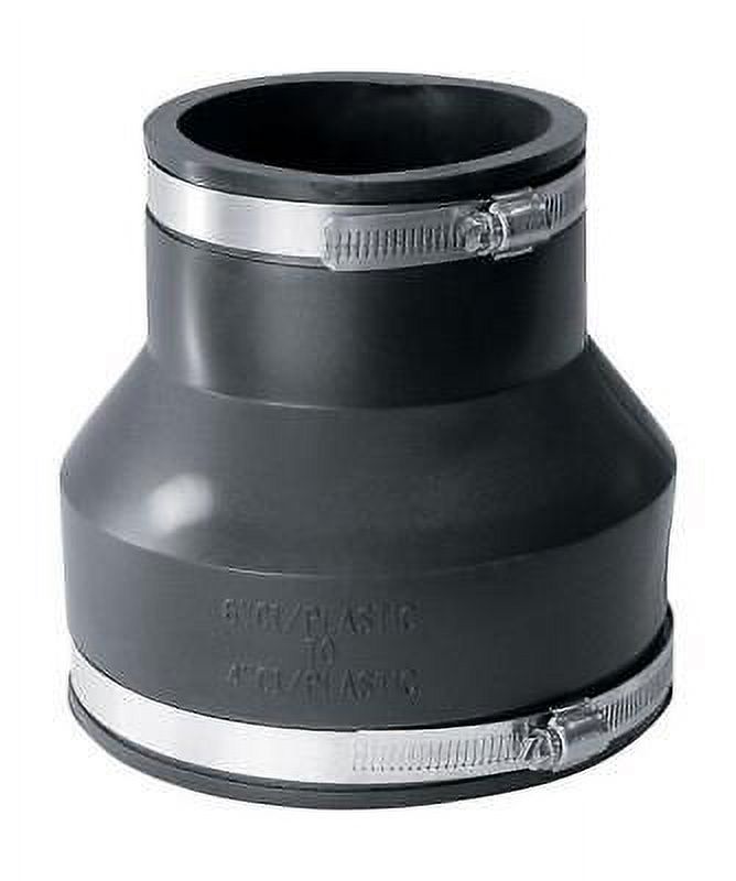 Fernco Schedule 40 6 in. Hub X 4 in. D Hub PVC Flexible Coupling ...
