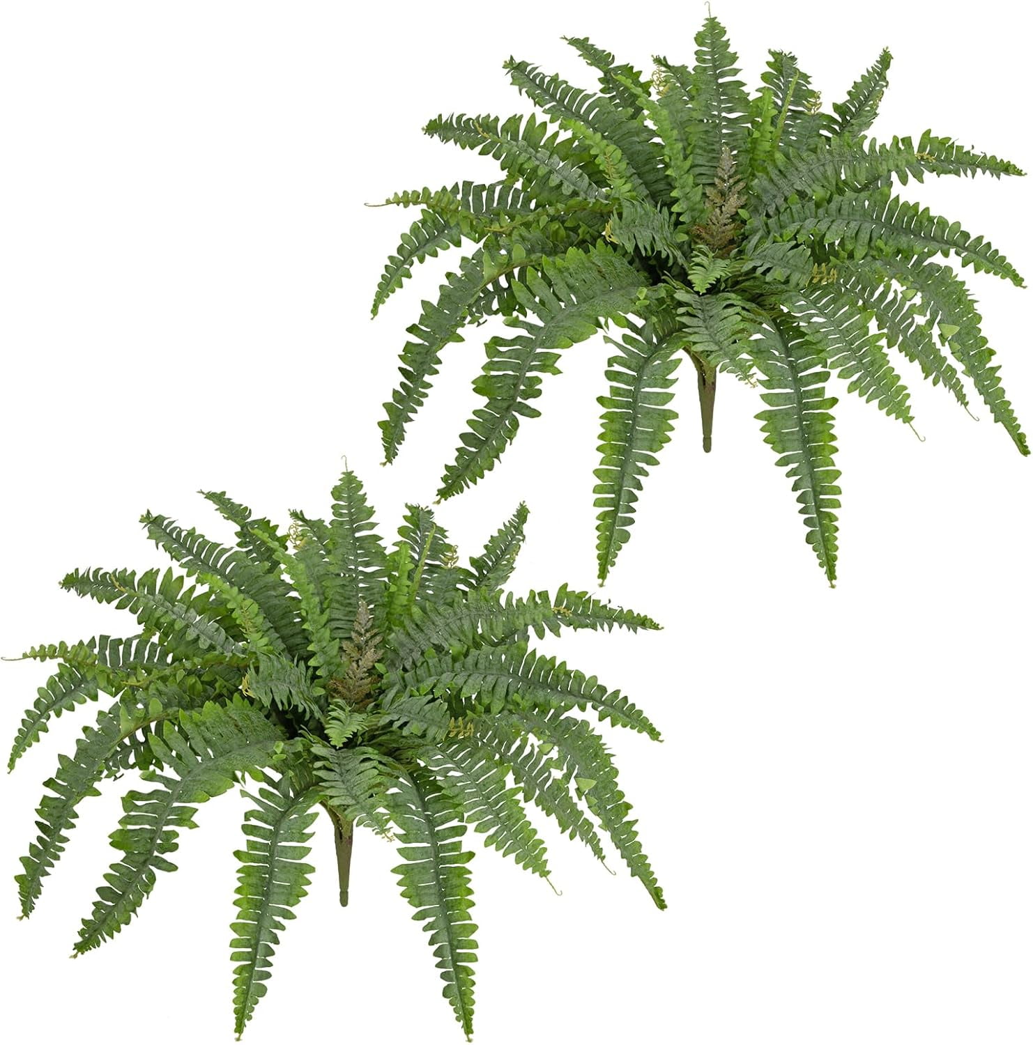 Ferns Artificial Plants 2 Pack Faux Ferns for Outdoor Planter Large ...