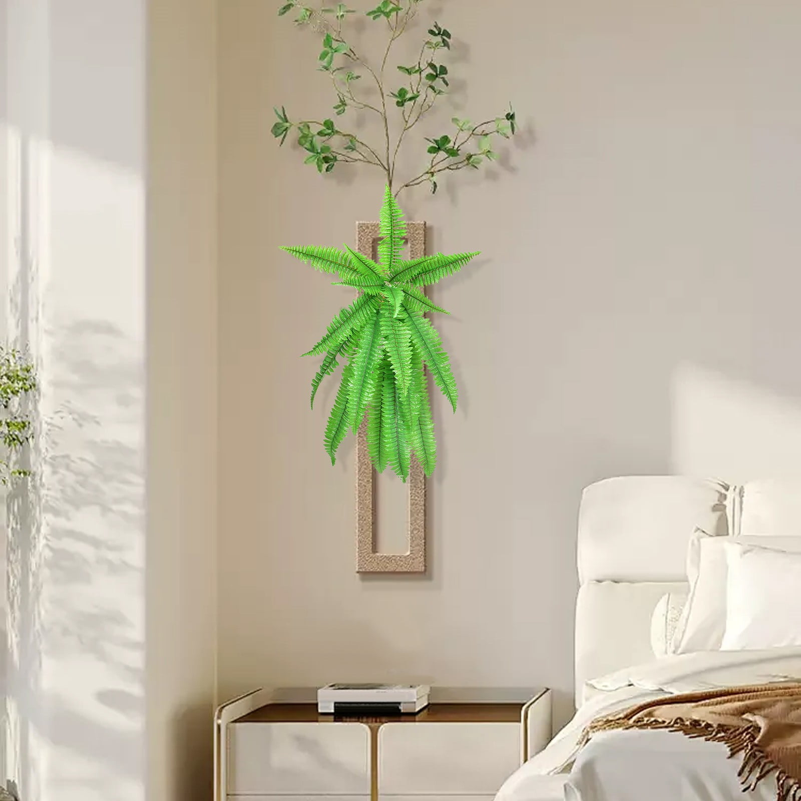 Ferns Fake Plants Artificial Plants Outdoor 29.53" Long Fake Fern Look ...