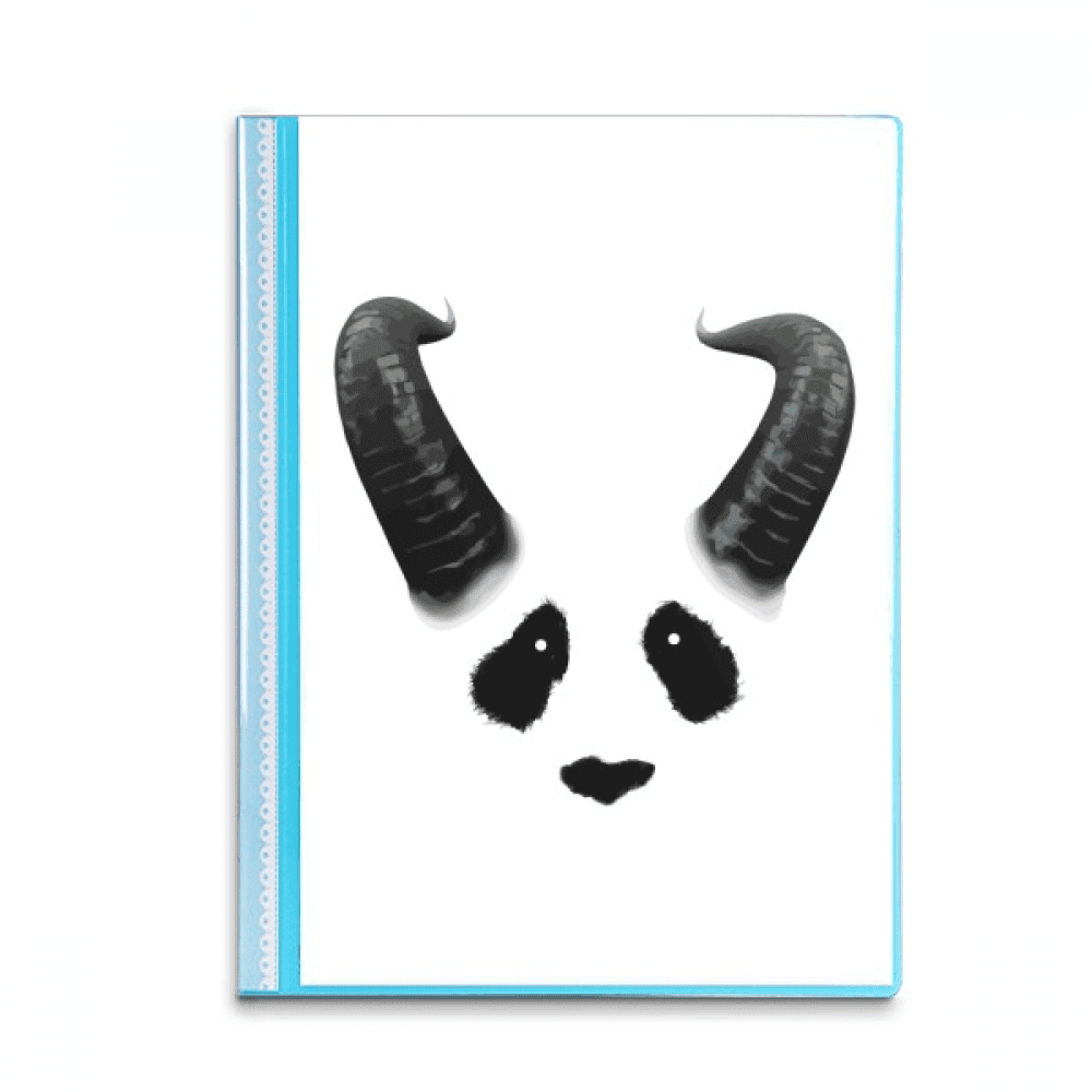 Ferocious Part Panda Horn Book Sheet Protectors Portfolio Binder Folder ...