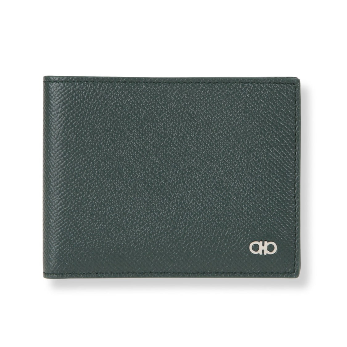 Ferragamo Men's Compact Micro Gancio Pattern Wallet Green - Walmart.com