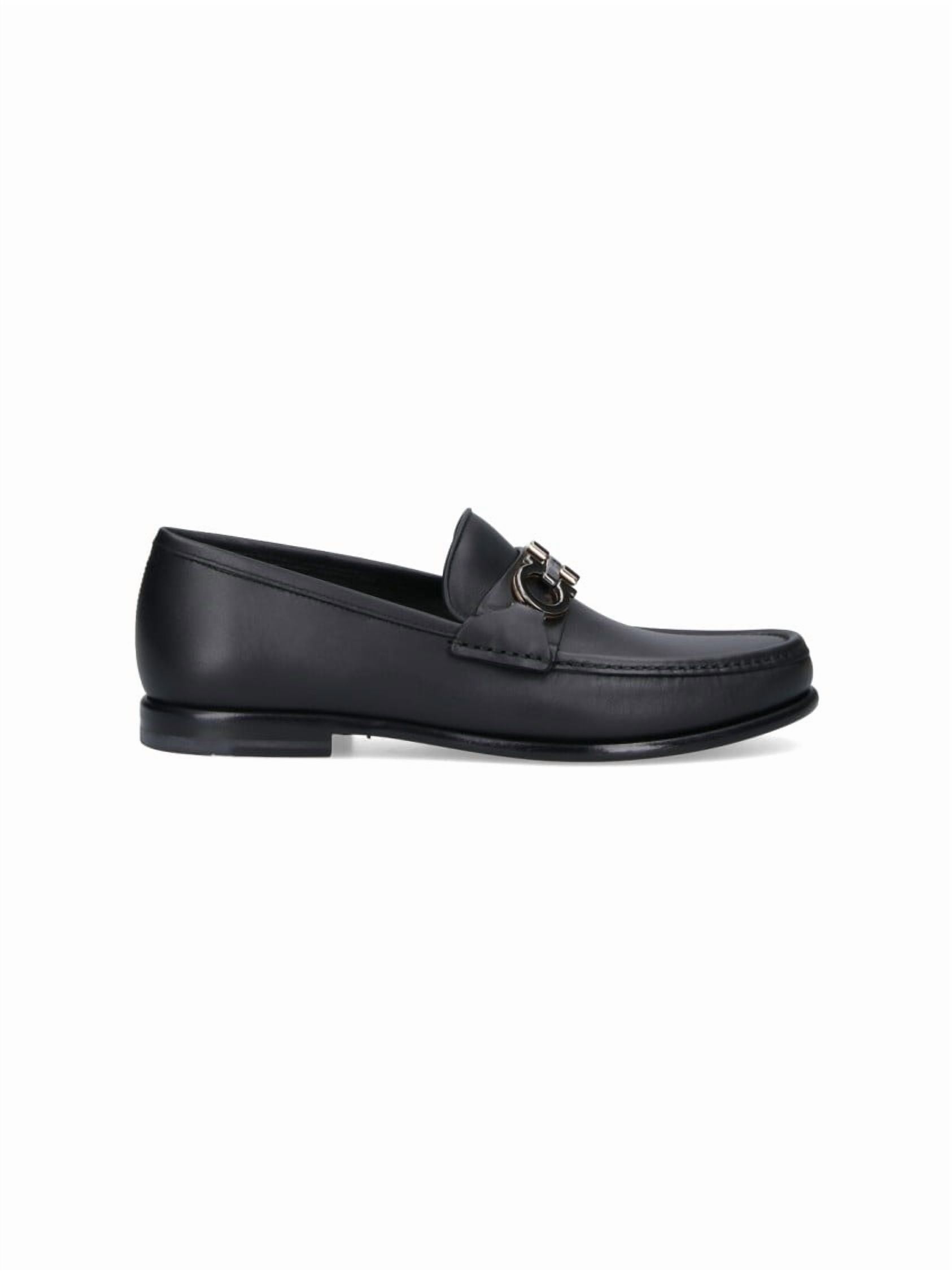 Ferragamo Moccasins With Reversible Silver And Gold Hardware Black (Men ...