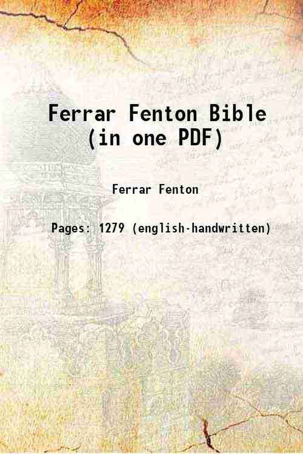 Ferrar Fenton Bible (in one PDF) [Hardcover] - Walmart.com