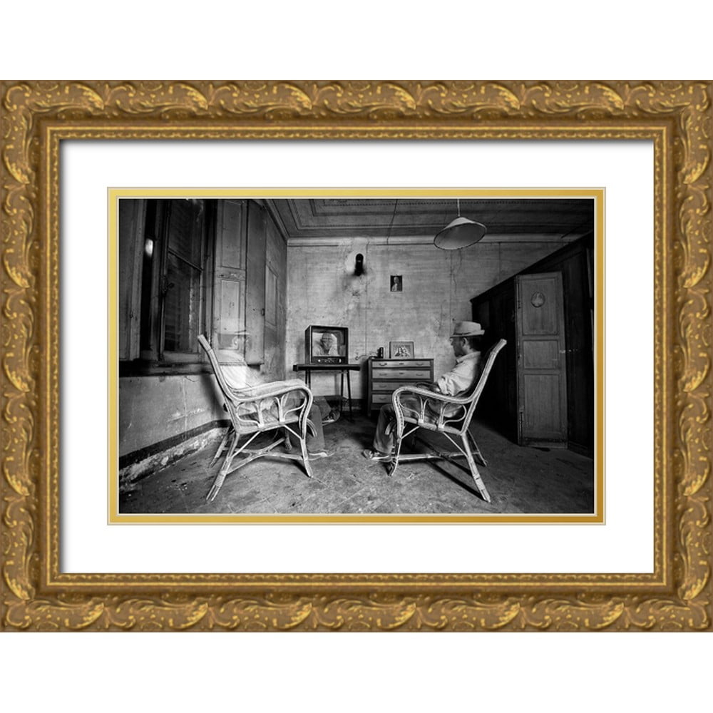 Ferrara, Carlo 32x23 Gold Ornate Wood Framed with Double Matting Museum ...