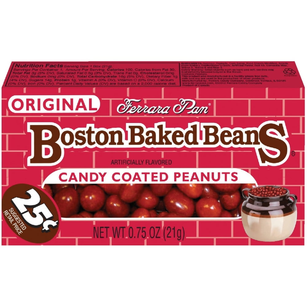 Ferrara Pan Candy Covered Peanuts 0.8 Oz. Boston Baked Beans 123094 ...