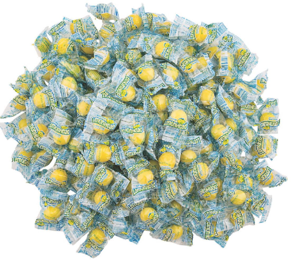 Ferrara Pan Lemonheads Yellow Lemon Flavored Hard Candy Individually ...