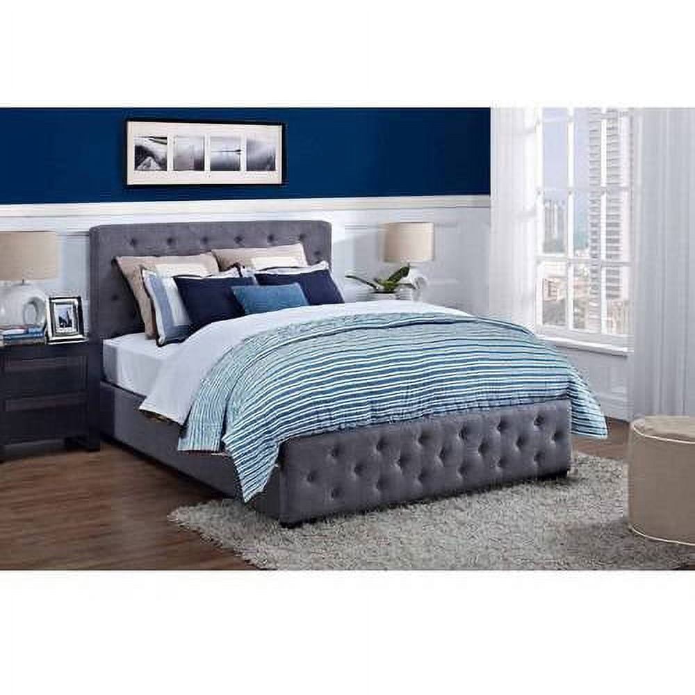 Ferrara Upholstered Full Bed, Grey - Walmart.com