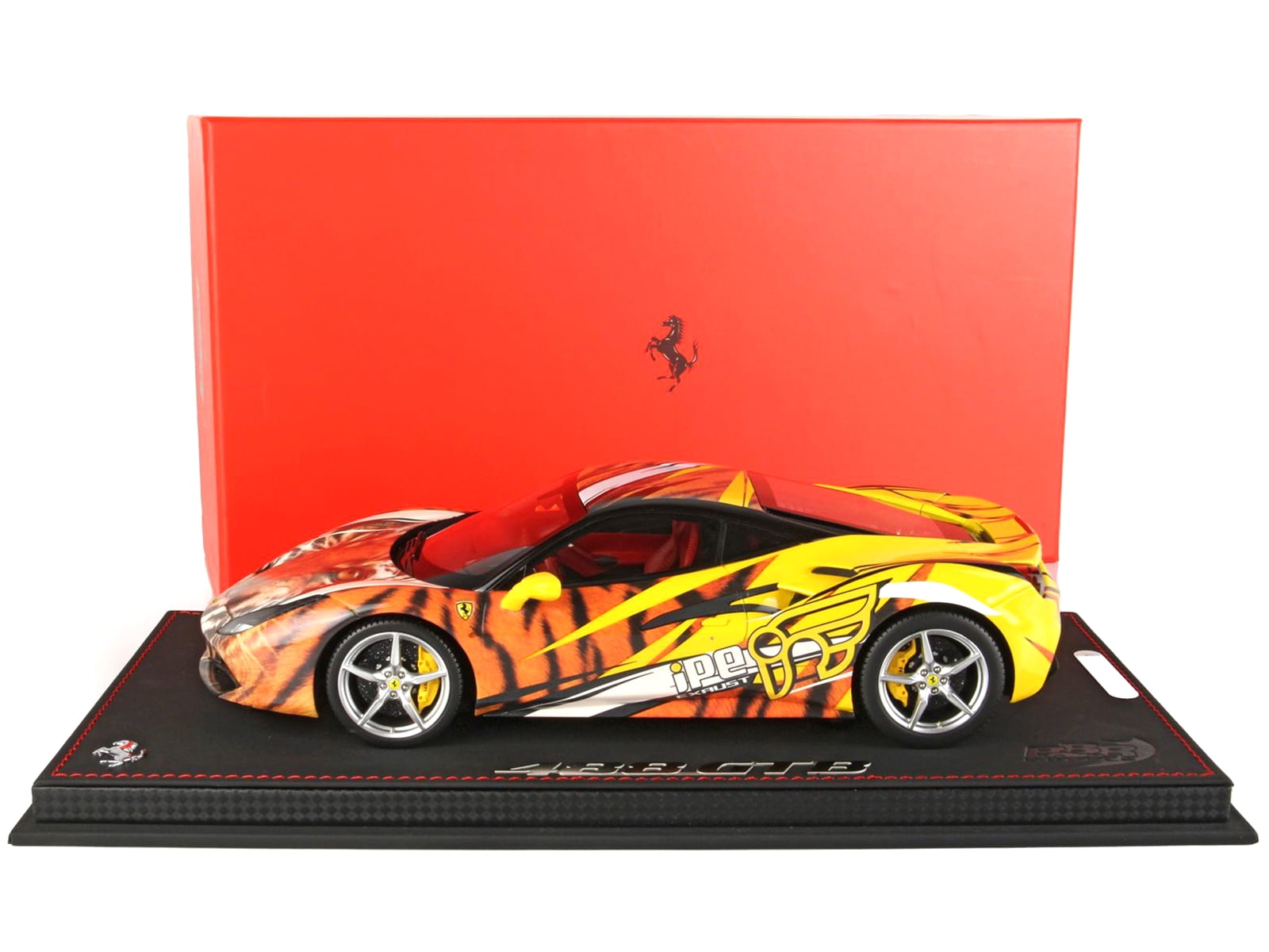 Ferrari 488 GTB "IPE Exhaust" Giallo Modena Yellow with Tiger Graphics ...