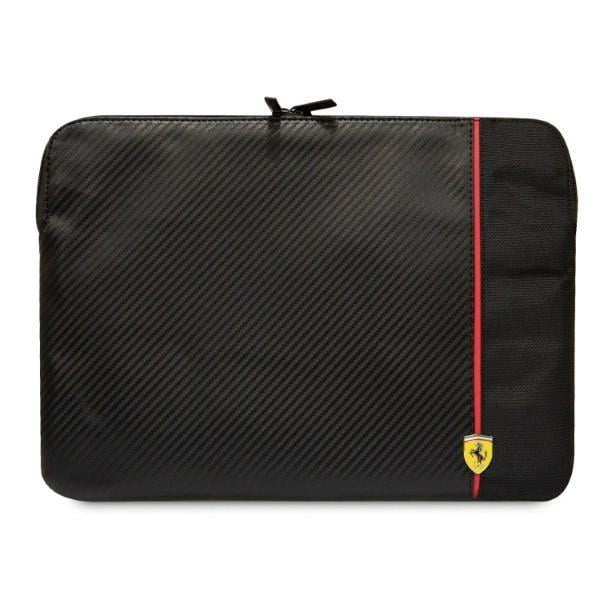 Ferrari Carbon & Smooth Notebook Sleeve for 13/14" Black - FECS14AXBK ...