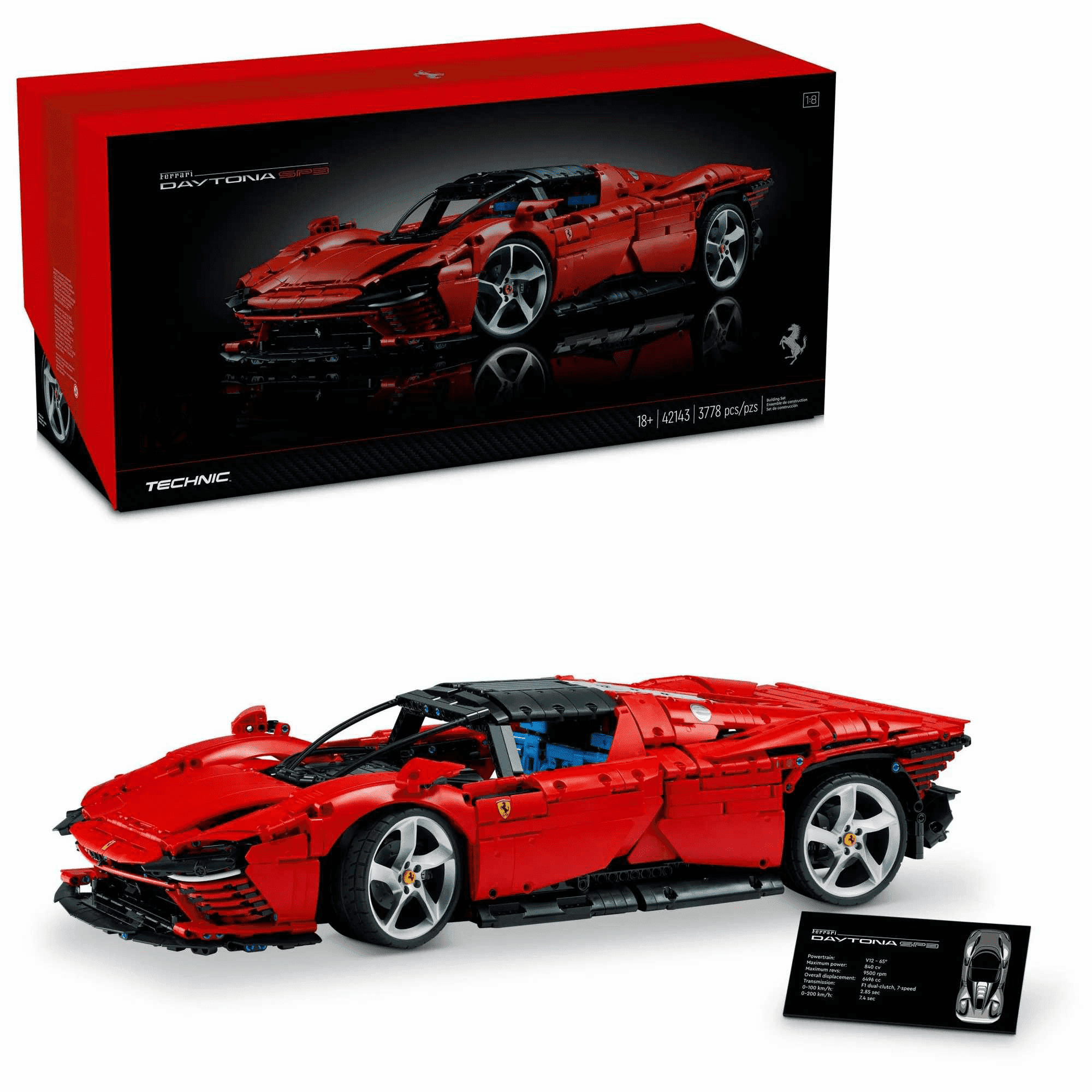 Ferrari Daytona SP3 42143, Race Car Model Building Kit,Racing Car ...