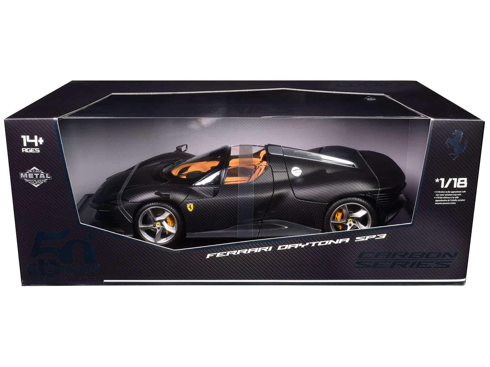 Ferrari Daytona SP3 Carbon Fiber "Carbon Series - Bburago 50th ...