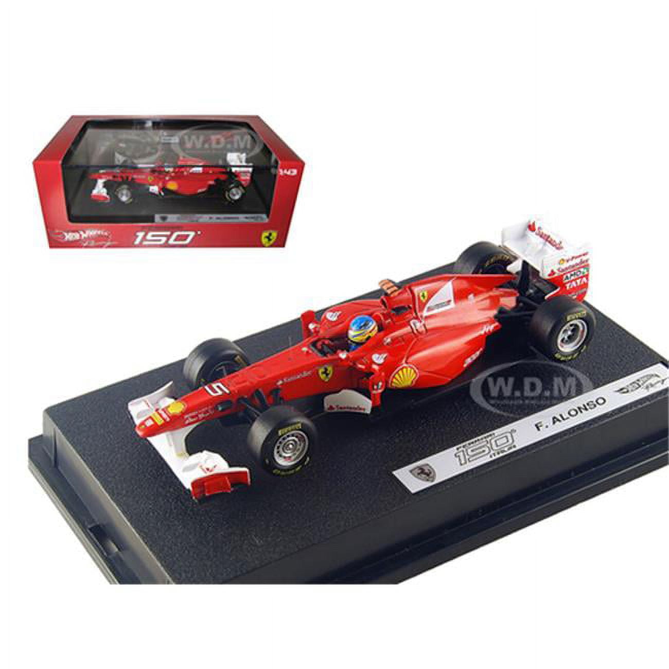 Ferrari F2011 150 Italia #5 Fernando Alonso 2011 1/43 Diecast Car Model ...