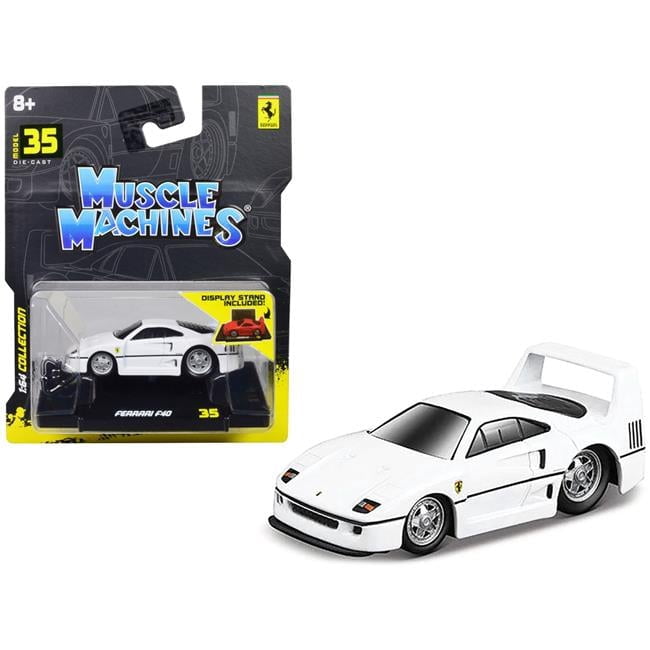 Ferrari F40 White 1/64 Diecast Model Car by Muscle Machines - Walmart.com