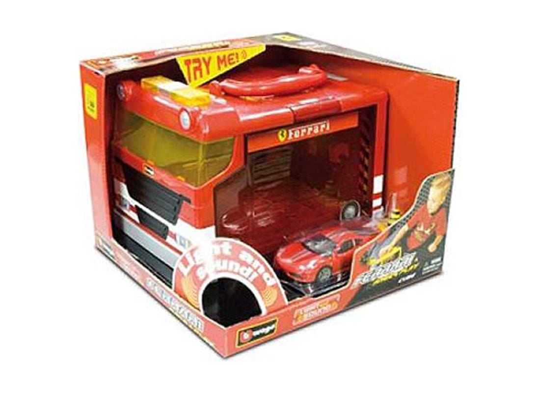 Ferrari F430 Scuderia Race and Play Cube Playset [1:43 scale in Red ...