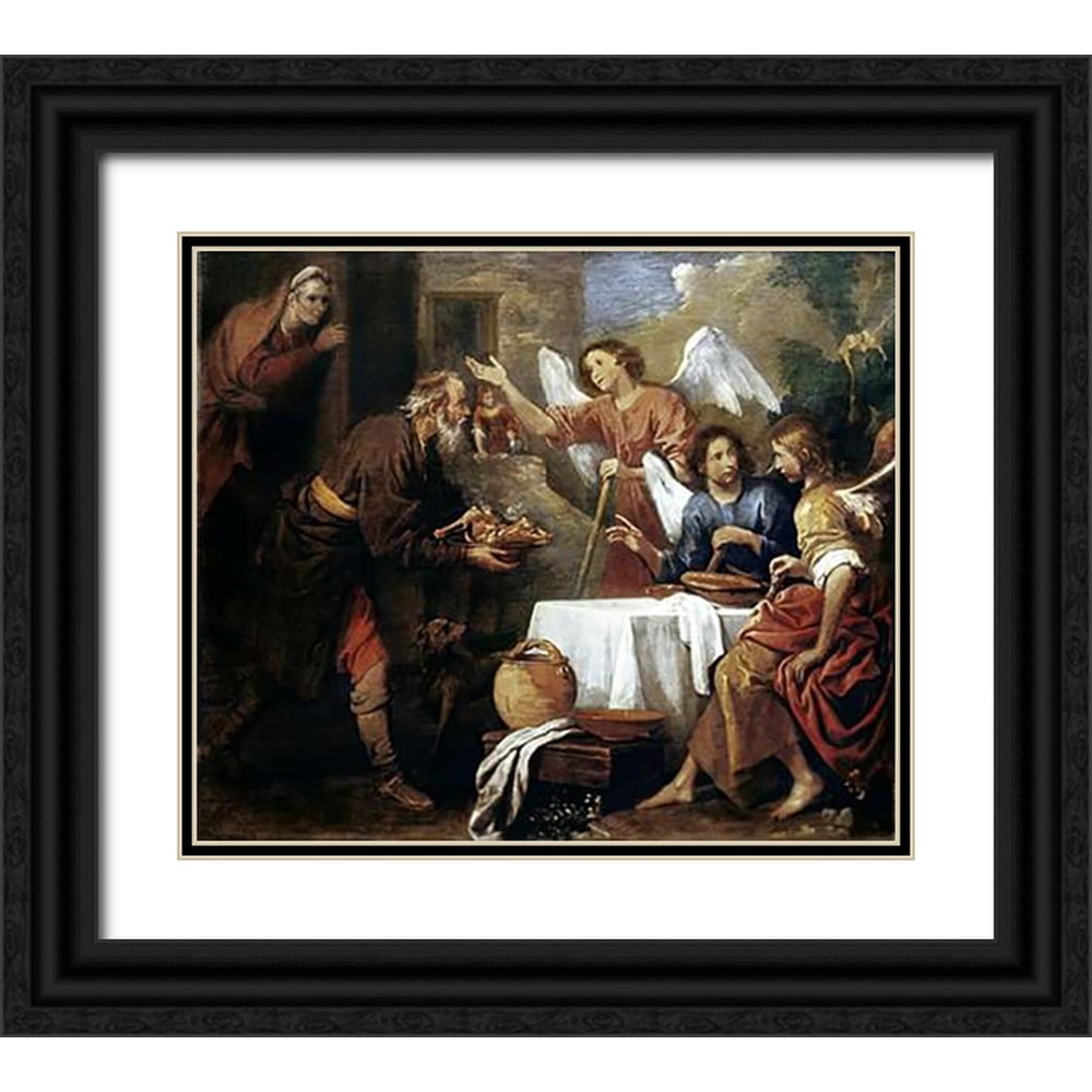 Ferrari, Gaudenzio 30x26 Black Ornate Wood Framed with Double Matting ...