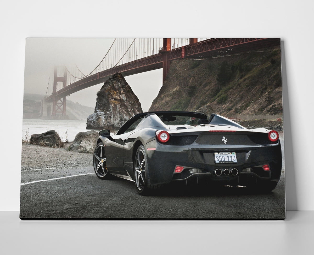 Ferrari Golden Gate Poster or Wrapped Canvas - Walmart.com