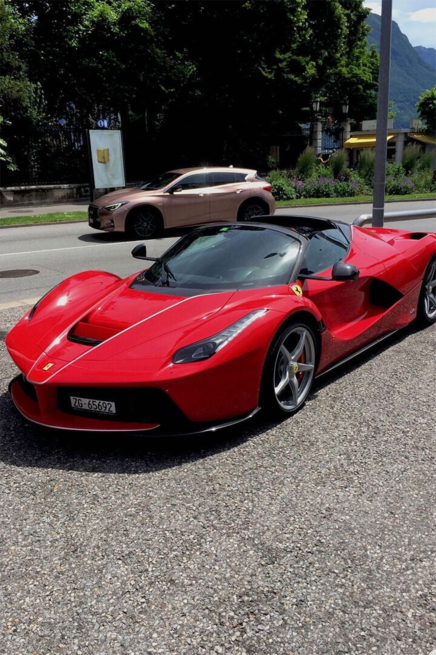 Ferrari LaFerrari Aperta Land Vehicle Landscape Wall Home Decor - 24x36 ...