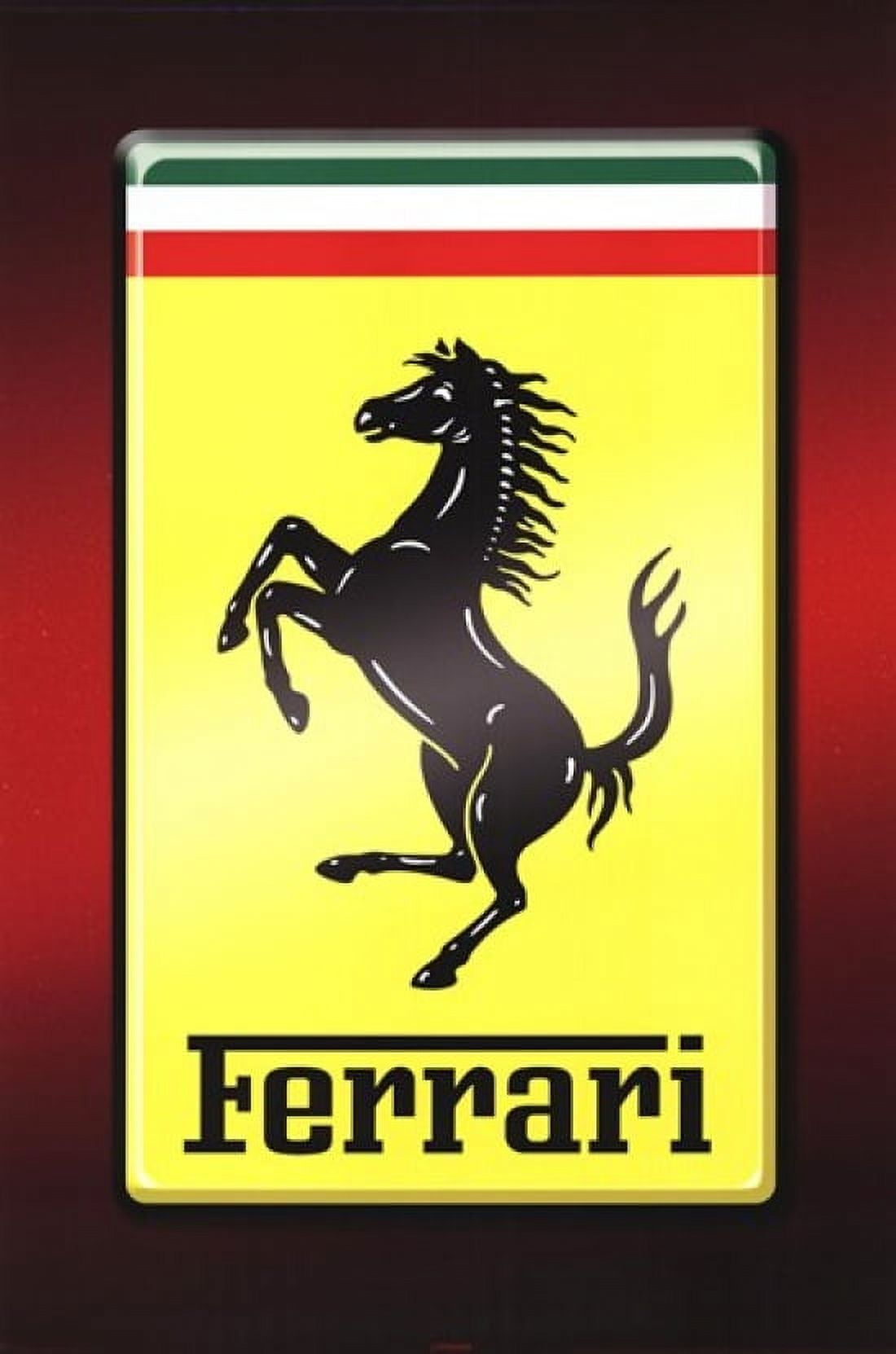 Ferrari - Logo Laminated Poster (24 x 36) - Walmart.com
