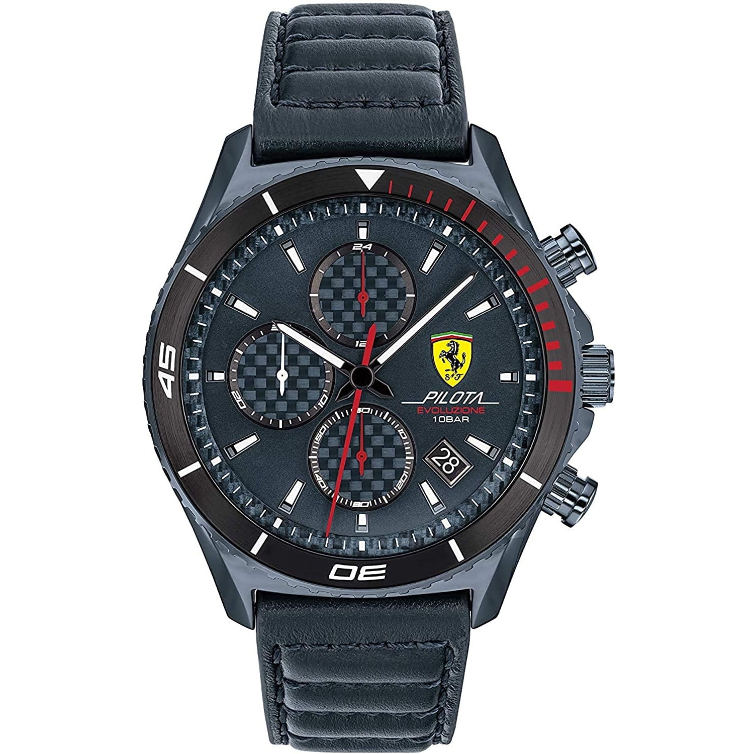 Ferrari Men's Pilota Blue Dial Watch - 830774 - Walmart.com