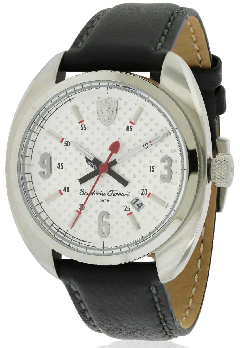 Ferrari Men's Scuderia Leather Watch, 0830240 - Walmart.com