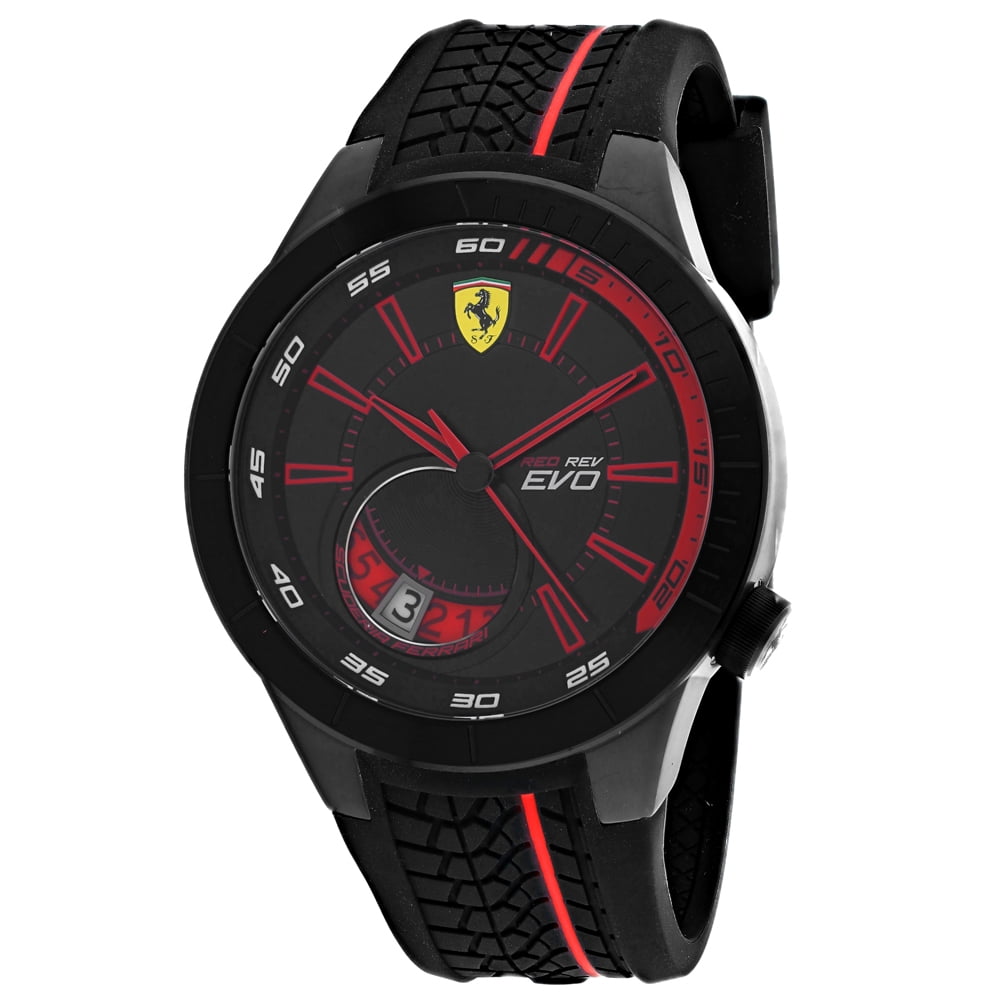 Ferrari Men's Scuderia Redrev Silicone Watch 0830339 - Walmart.com
