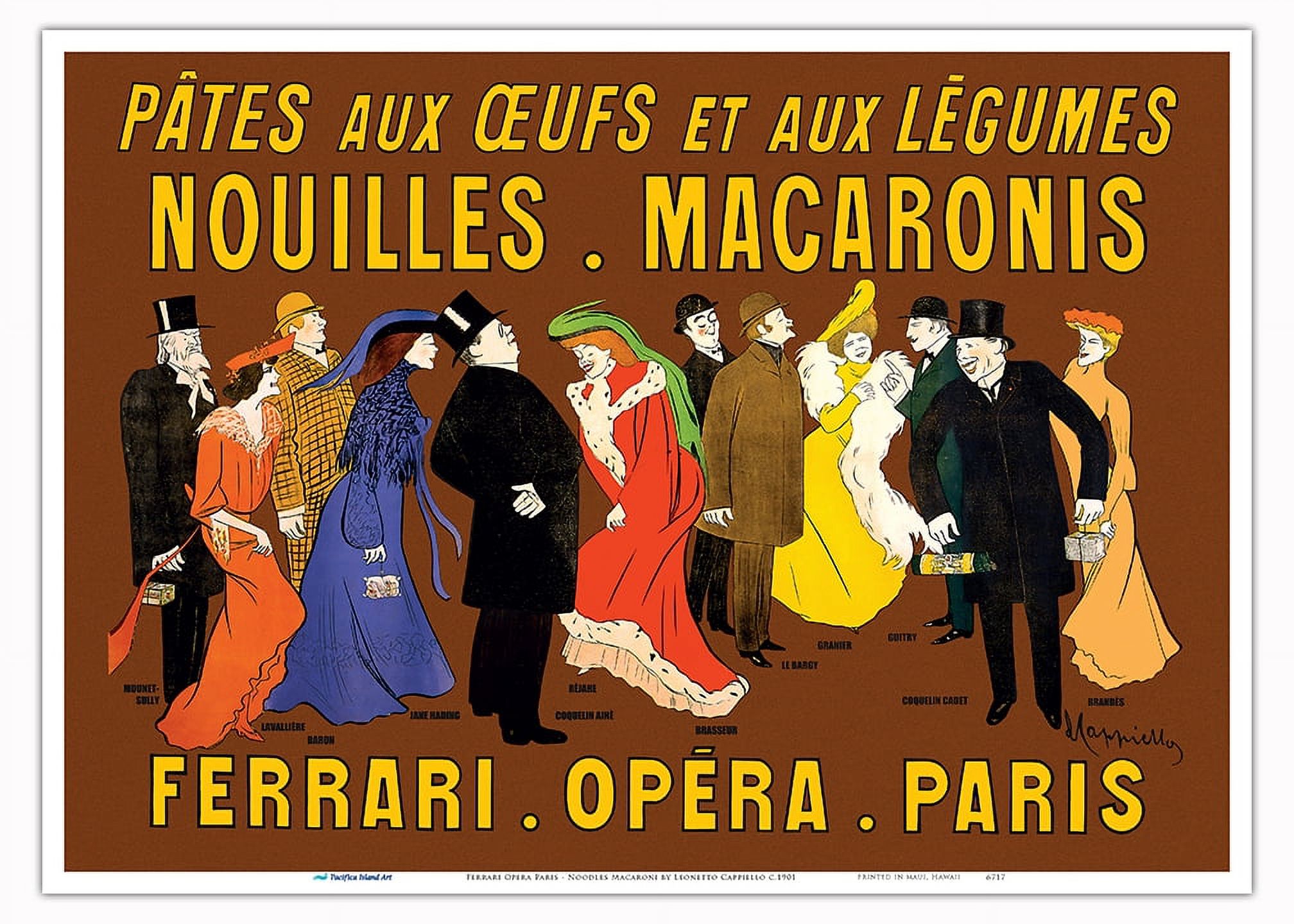 Ferrari Opera Paris - Noodles Macaroni (Nouilles Macaronis) - Vintage ...