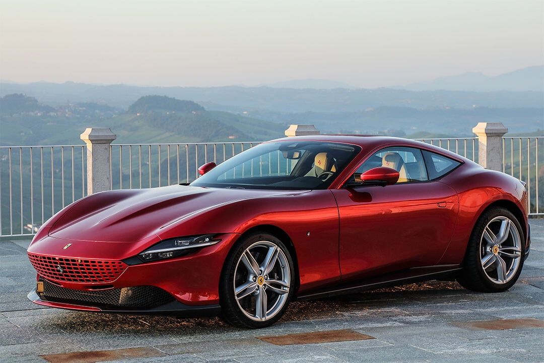 Ferrari Roma Luxury Red Sporty Car Wall Indoor - 20x30 Inch Glossy ...