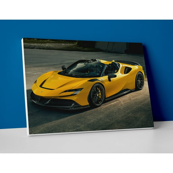 Ferrari SF90 Stradale Spider Poster or Canvas Wall Art - Walmart.com