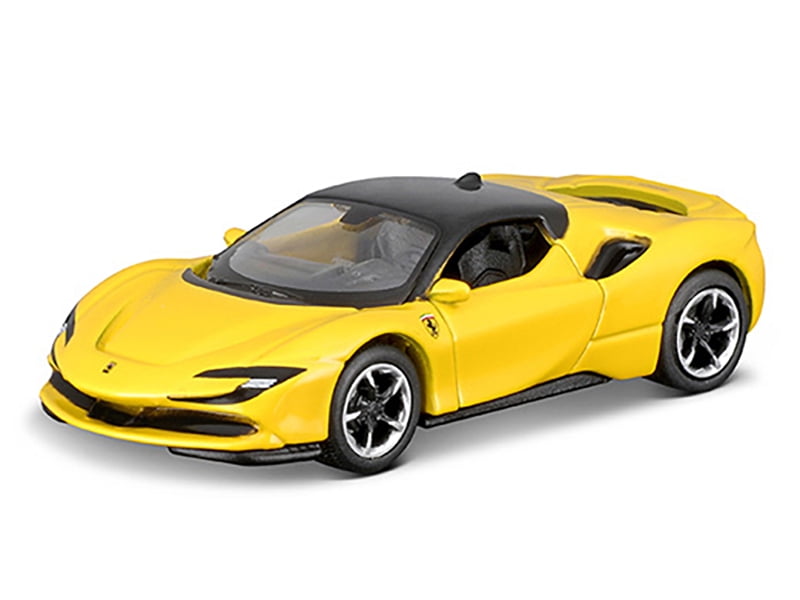 Ferrari SF90 Stradale Yellow with Black Top "Speed Icons" Series 1/64 ...