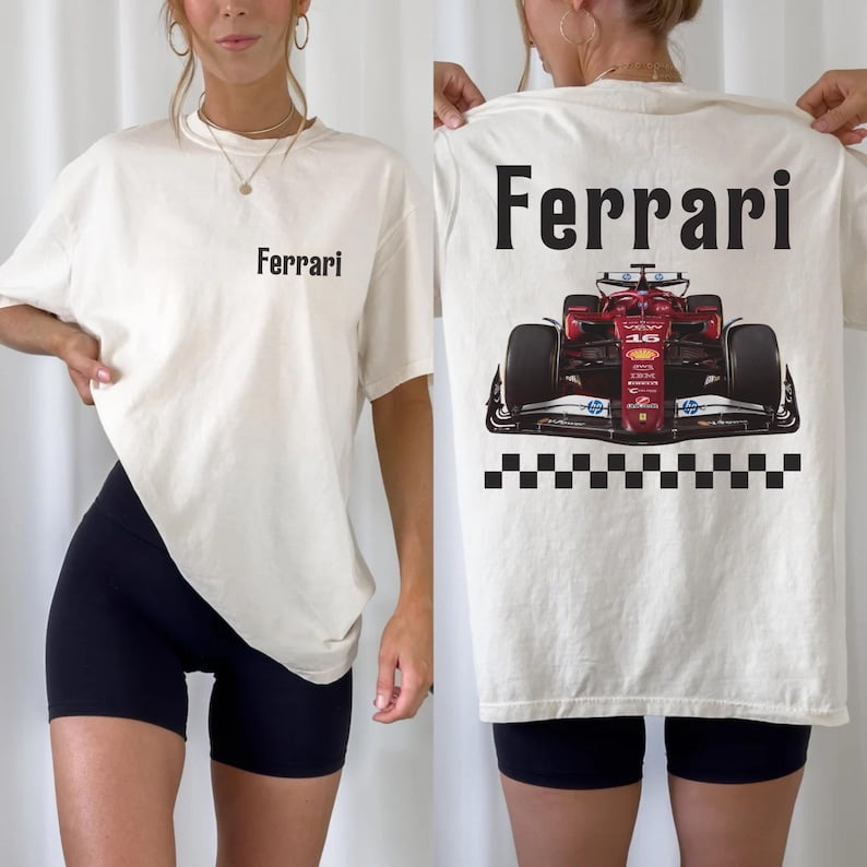 Ferrari T-Shirt Season 2025 Racing Gift for Men and Women F1 Fan Merch ...