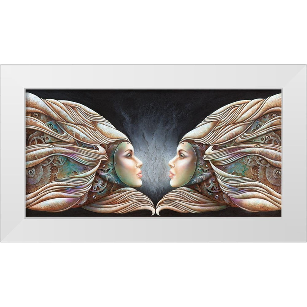 Ferraro 24x14 White Modern Wood Framed Museum Art Print Titled - A Time ...