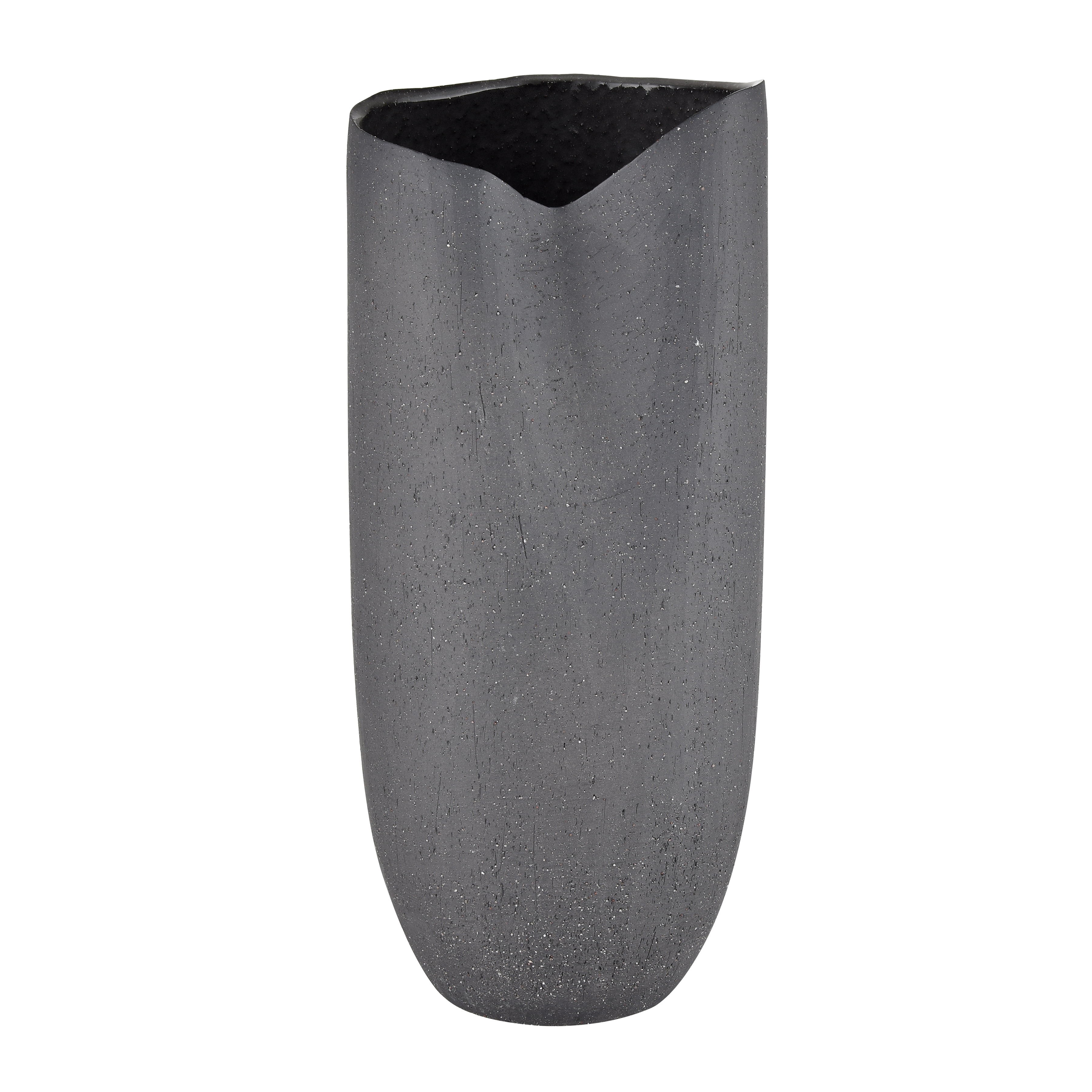 Elk Home Ferraro Contemporary Folded Vase in Black Finish - Walmart.com