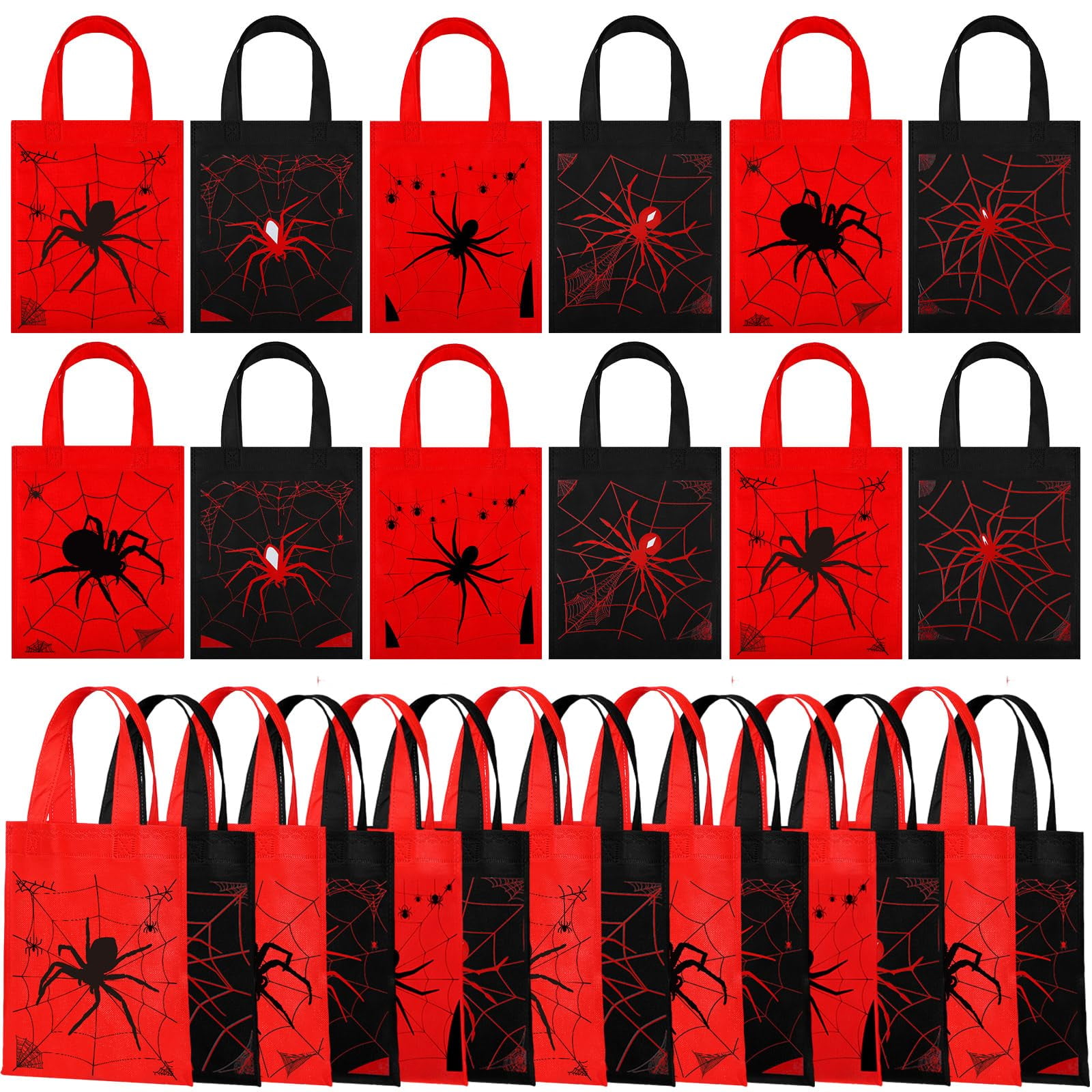 Ferraycle 24 Pack Spider RRF12 Themed Gift Bags Spider Party Favors Non ...