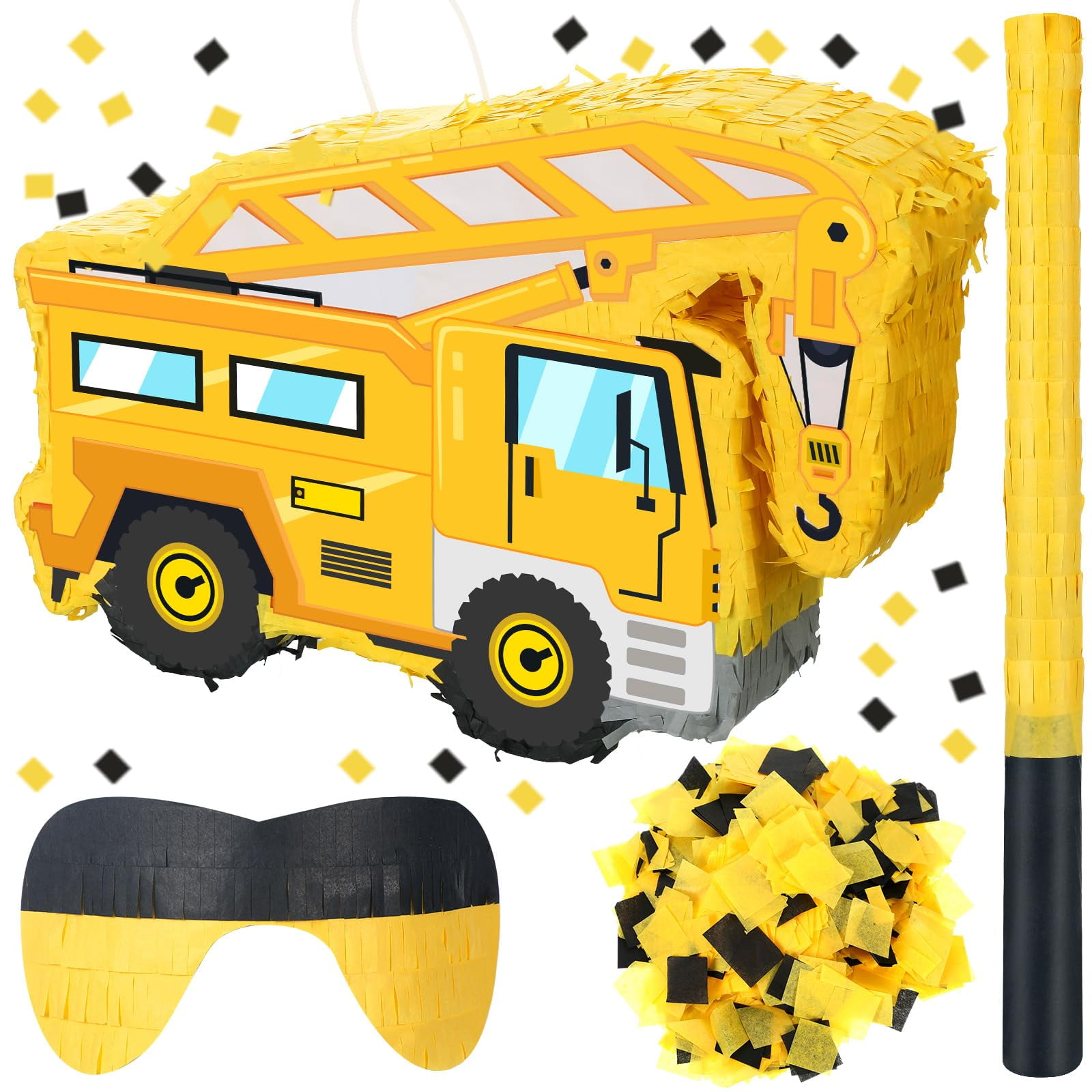 Ferraycle Construction Truck Piñata DHF10 for Boys Excavator Dart Small ...