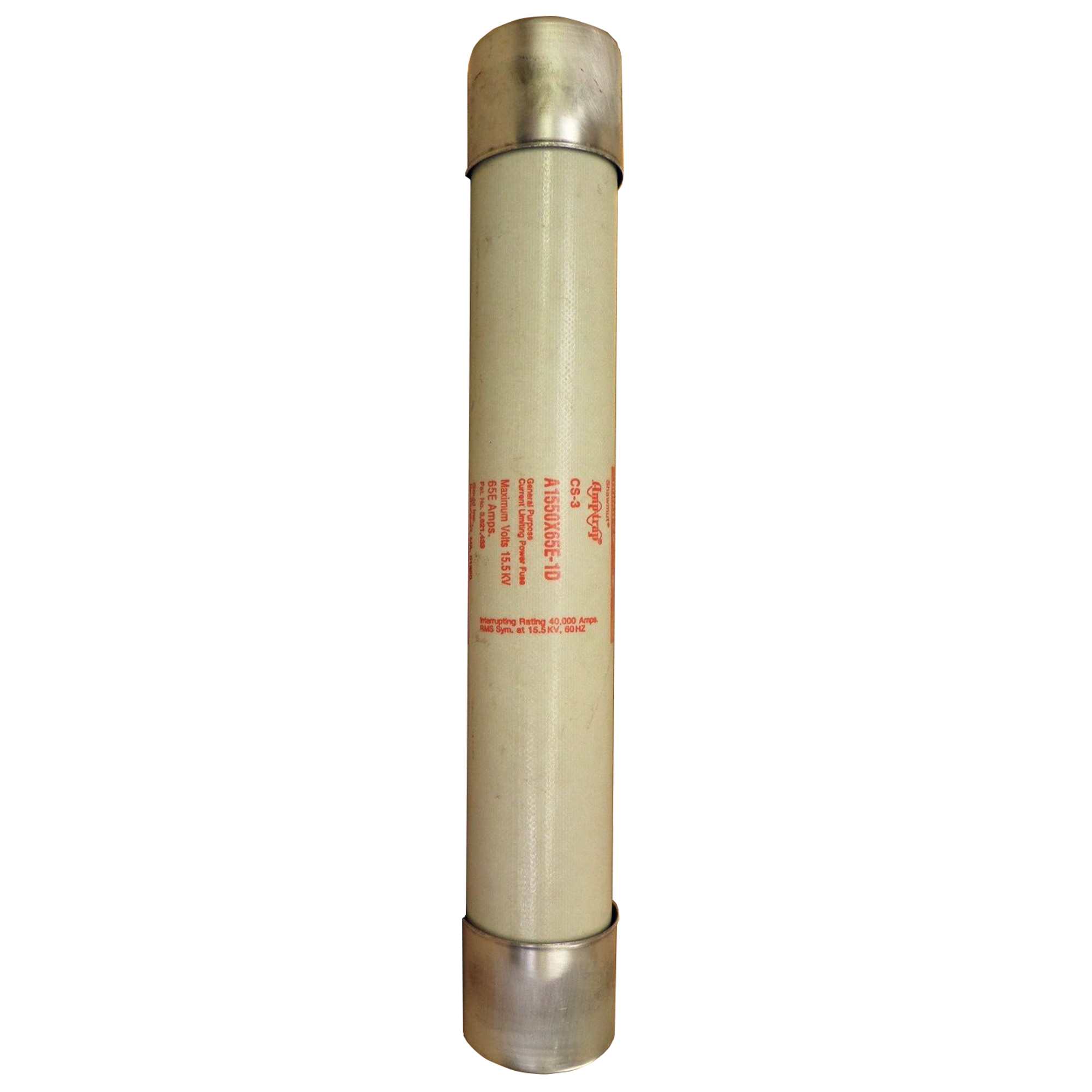 Ferraz-Shawmut A1550X65E-1D Current Limiting Fuse, E-Rated, 15.5kV, 65E ...