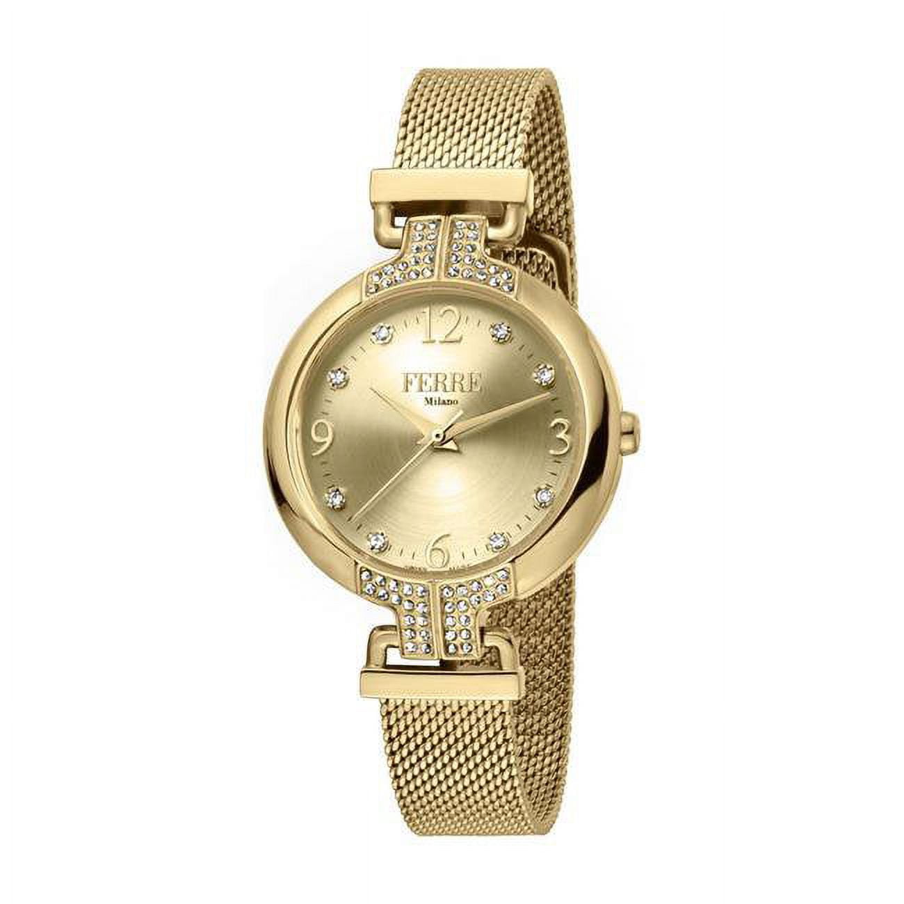 Ferre Milano FM1L115M0061 Womens Stainless Steel Champagne Dial ...