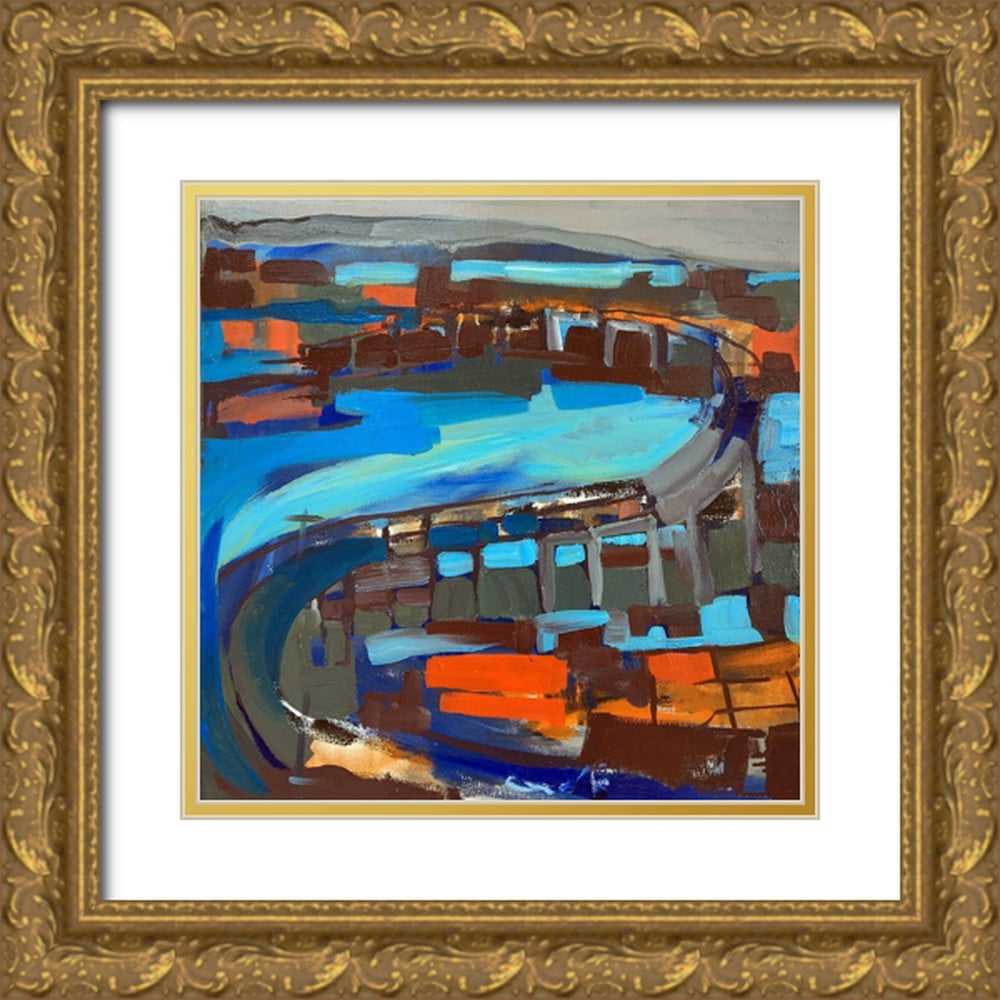 Ferrell, Erin McGee 15x15 Gold Ornate Wood Framed with Double Matting ...