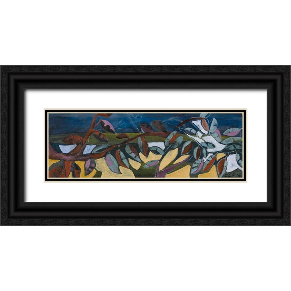 Ferrell, Erin McGee 24x11 Black Ornate Wood Framed with Double Matting ...