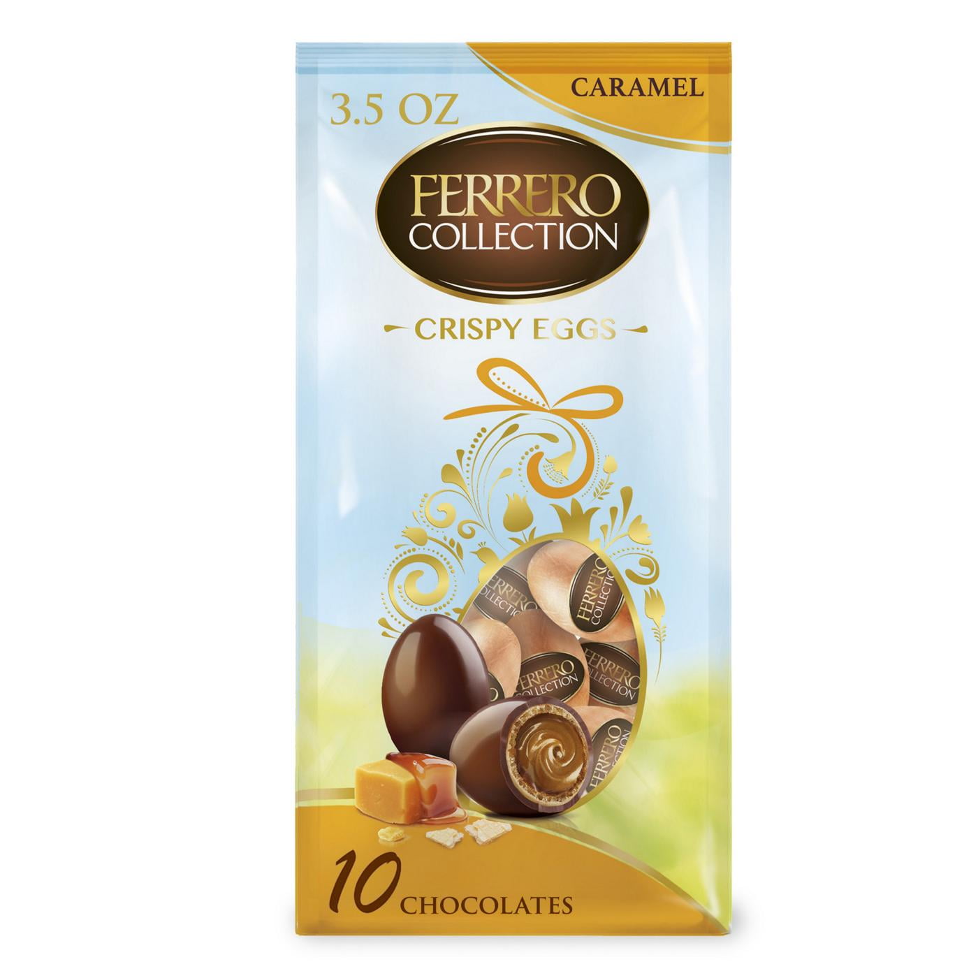 Ferrero Collection Caramel Crispy Chocolate Eggs Easter Candy, 10 pc ...