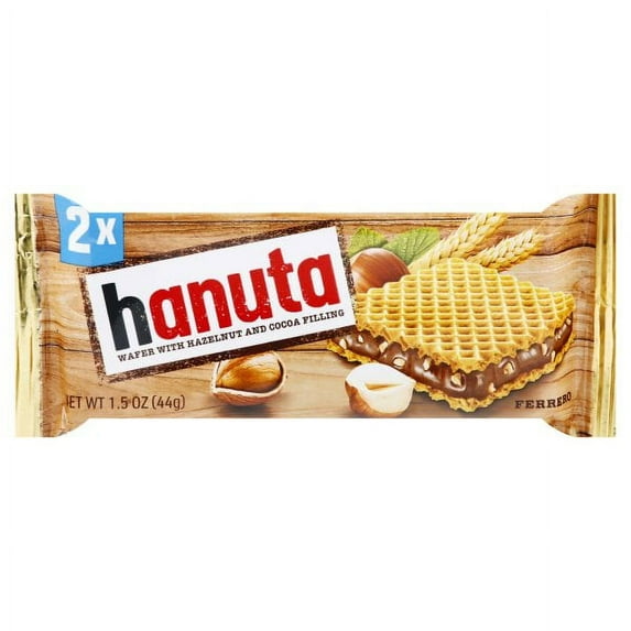 Ferrero Hanuta Wafer with Nutella, Hazelnut and Cocoa Filling, Made in ...