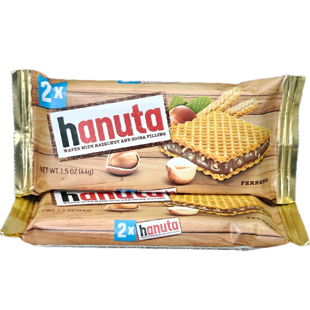 Ferrero Hanuta Wafers with Hazelnut Cream, 18x KMC22pcs (36pcs ...